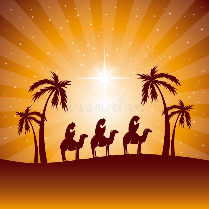 Diseño del pesebre ilustración del vector. Ilustración de evangelio ...