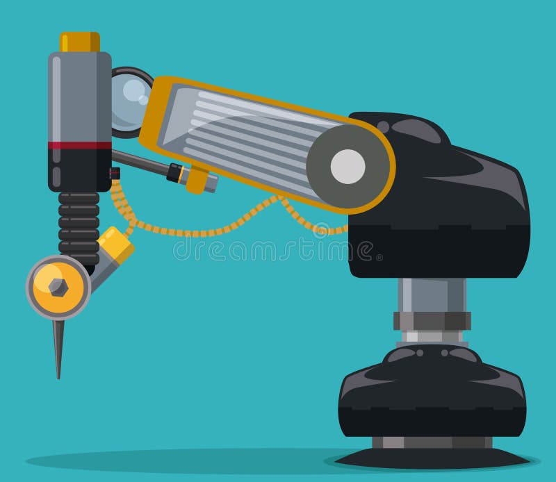 Diseño digital de robots ilustración del vector. Ilustración de ...