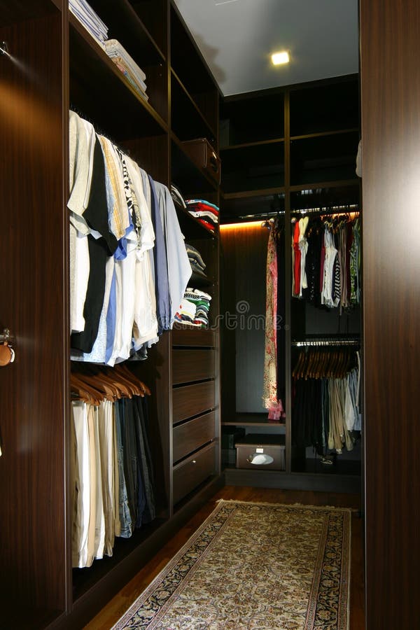 Diseño Interior - Guardarropa Imagen de archivo - Imagen de casero ...
