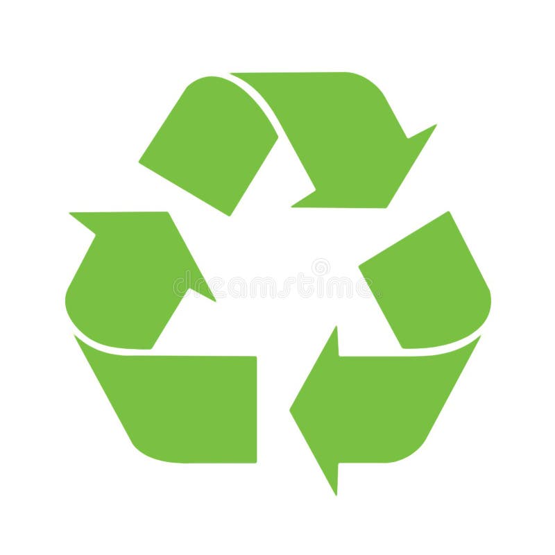 Recycle Trash Can Bin Recycling Symbol Responasable World Stock ...
