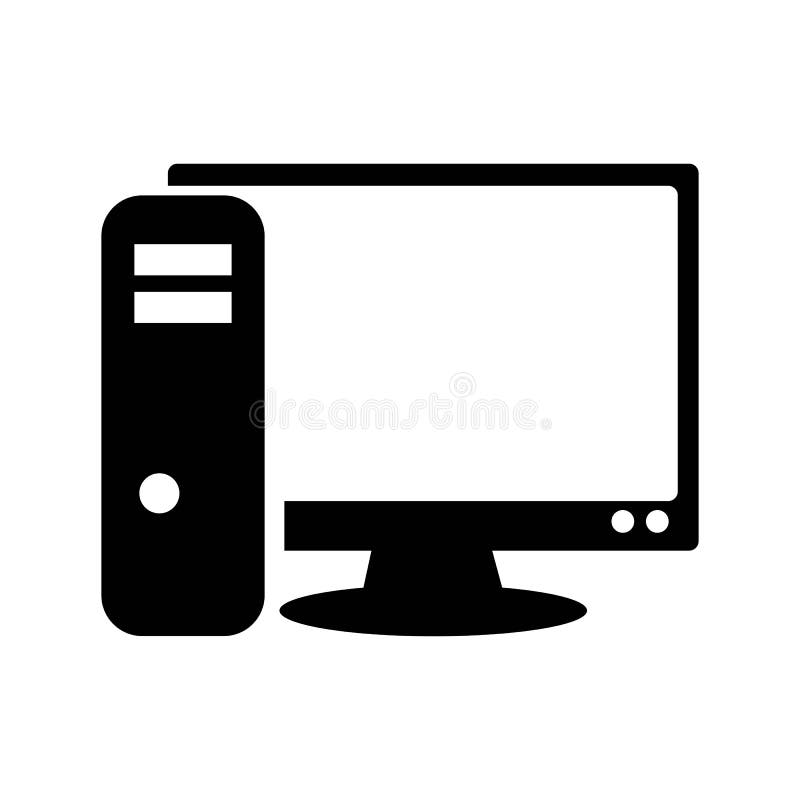 Diseño Vectorial De Logotipo De Computadora Ilustración del Vector ...