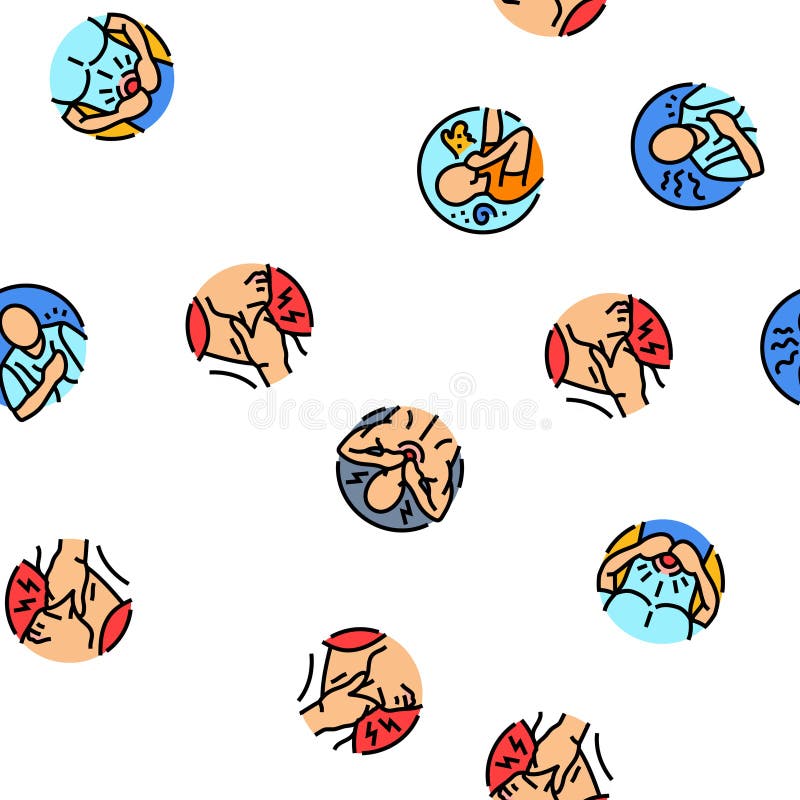 Disease Health Heart Vector Seamless Pattern Stock Vector ...