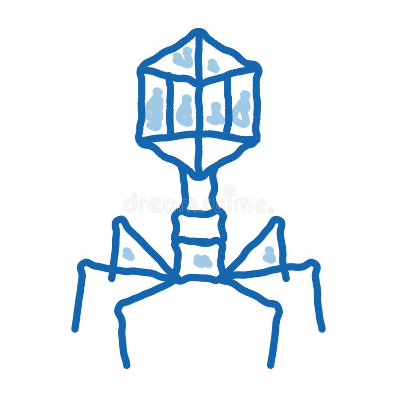 Disease Virus Pathogen Element Doodle Icon Hand Drawn Illustration ...