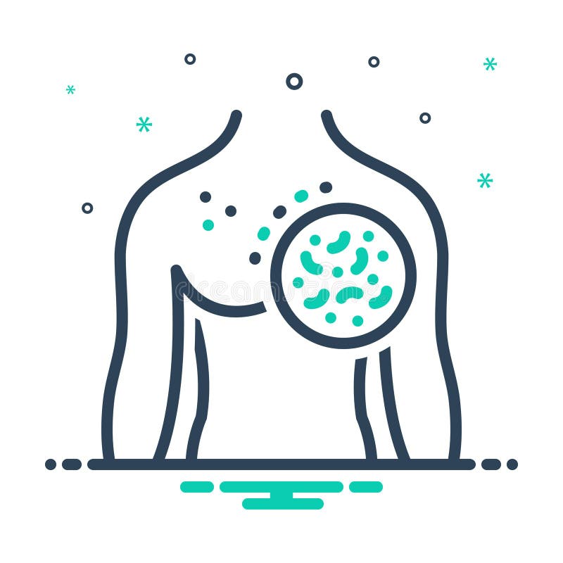 Mix Icon for Diseases, Illness and Blister Stock Vector - Illustration ...