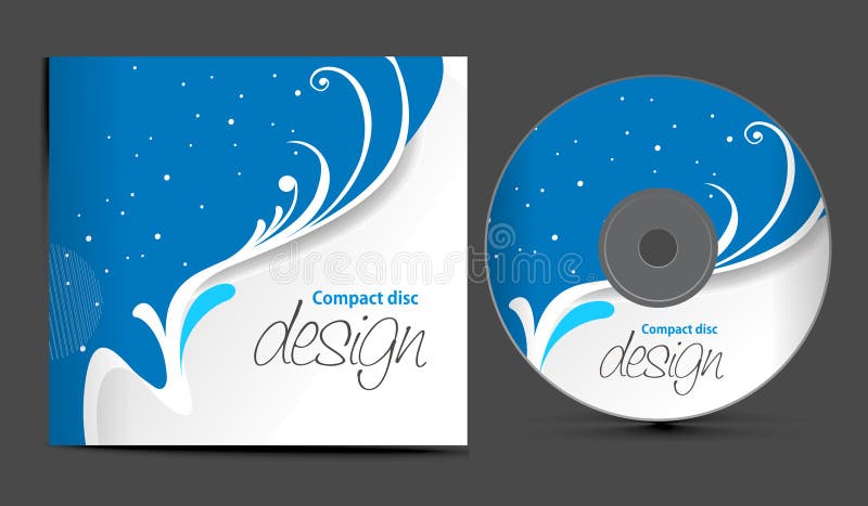 Design copertina CD illustrazione vettoriale. Illustrazione di figura ...