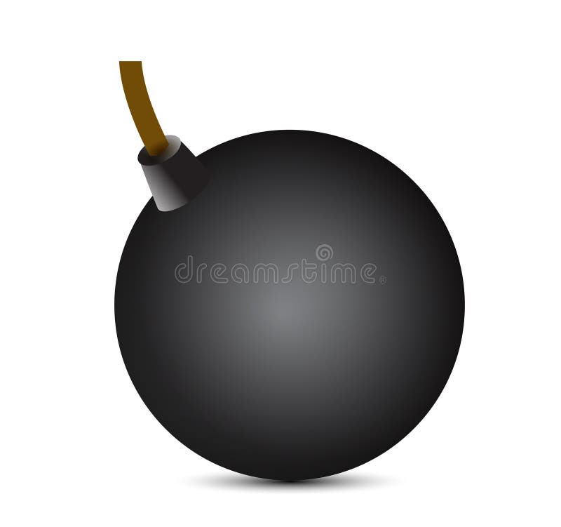 Disegno Dell'illustrazione Della Bomba Illustrazione Vettoriale ...