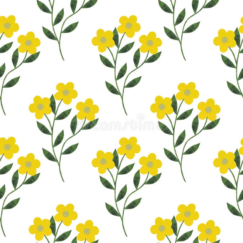 Disegno Di Filamenti Di Fiori Stilizzati Di Colore Giallo Di Acquerello ... Disegno Di Filamenti Di Fiori Stilizzati Di Colore Giallo Di Acquerello ...
