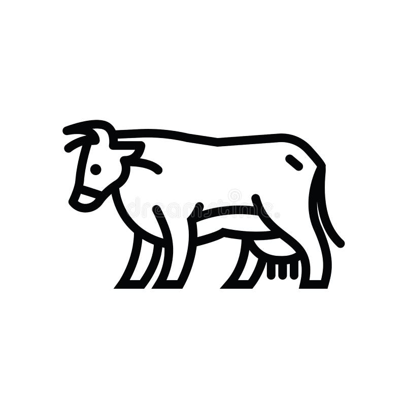 Disegno Stilizzato Della Mucca Illustrazione Vettoriale - Illustrazione ...
