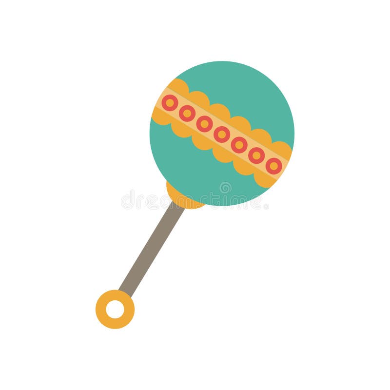 Diseño Aislado Del Maraca Del Bebé Stock de ilustración - Ilustración de maraca, belleza: 81253364