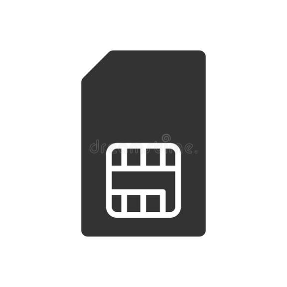 Diseño De Icono De Tarjeta Sim Ilustración del Vector - Ilustración de icono, plano: 222941520