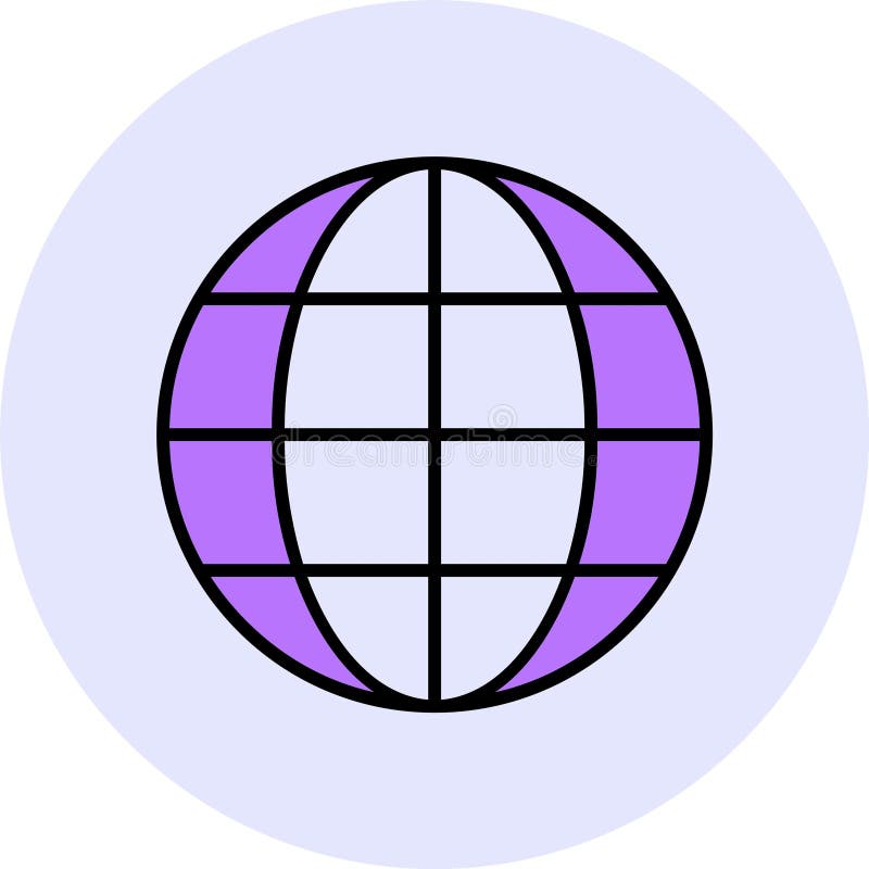 Diseño De Icono De Vector Global Ilustración del Vector - Ilustración de internacional, global ...