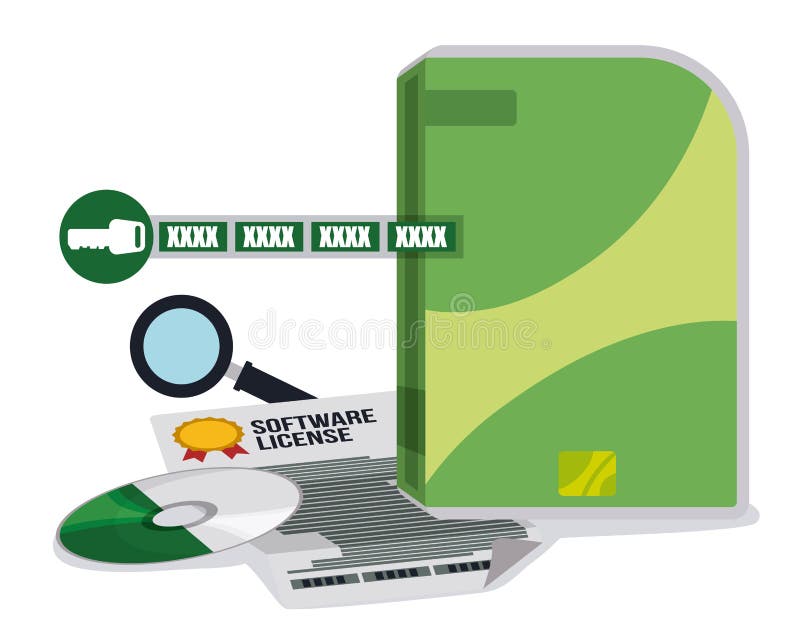 Diseño de software ilustración del vector. Ilustración de digital - 58402796