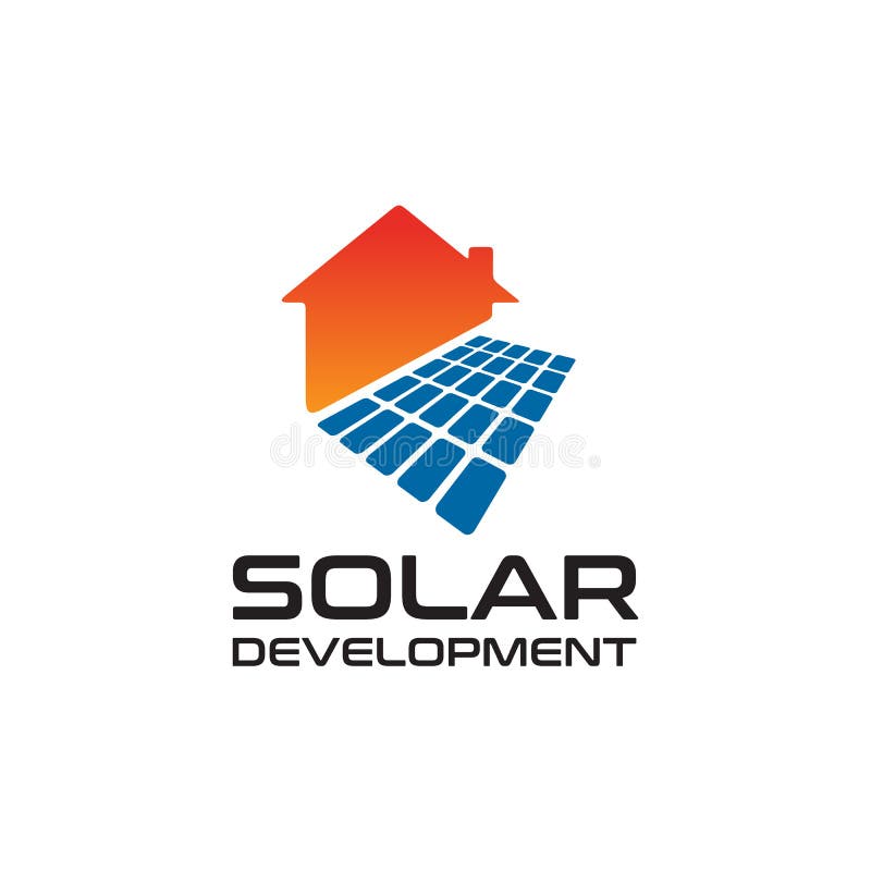 Diseño Del Logotipo De La Empresa De Paneles Solares Modernos Ilustración del Vector ...