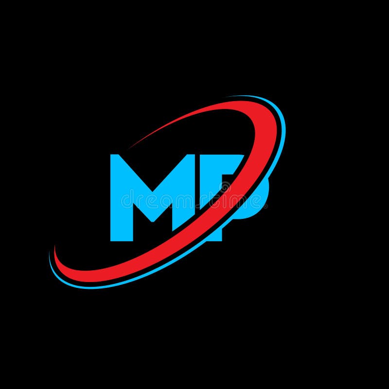 Diseño Del Logotipo De La Letra Mp M P Letra Inicial Mp Círculo