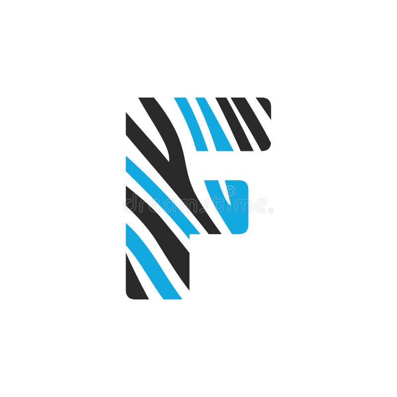 Diseño Del Vector Del Logotipo De La Letra De F Stock de ilustración - Ilustración de alfabeto ...