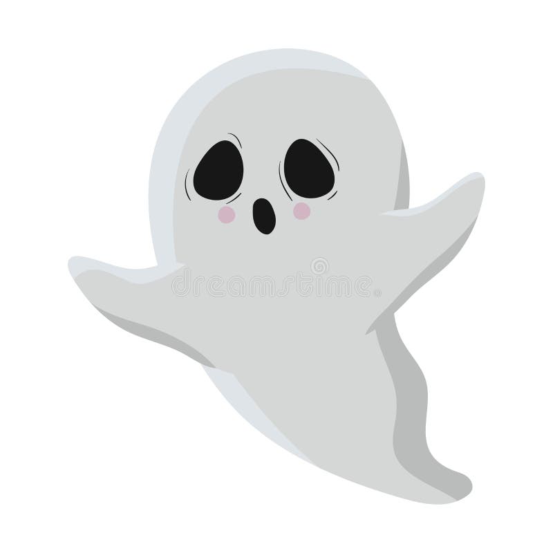 Diseño Vectorial De Dibujos Animados Fantasma De Halloween Ilustración