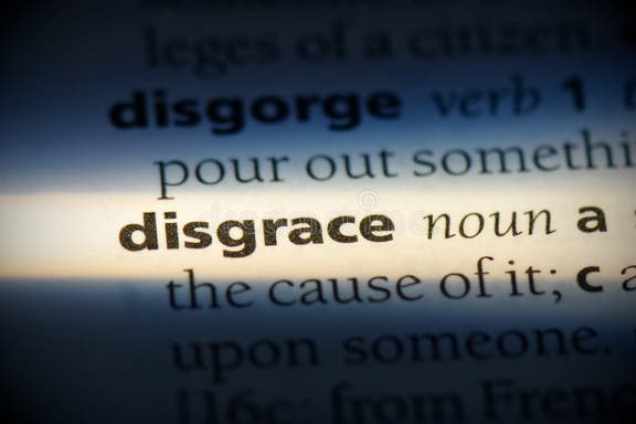 Disgrace stock photo. Image of closeup, meaning, learn - 161393392