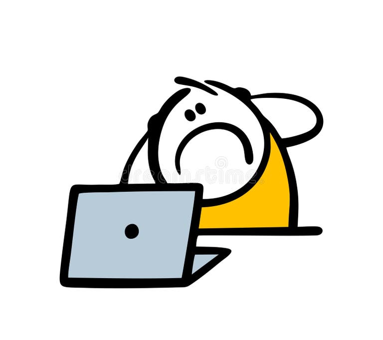 Stickman Head Desk Stock Illustrations – 24 Stickman Head Desk Stock ...