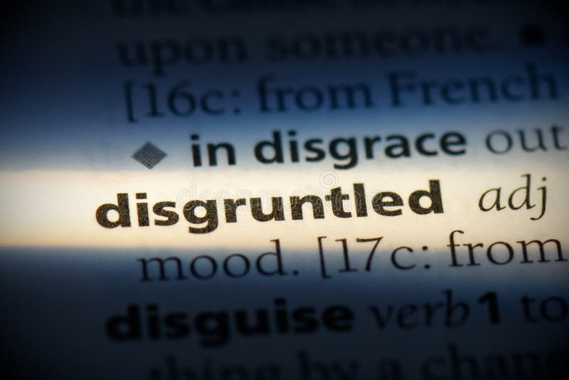 Disgruntled stock image. Image of english, info, highlighted - 161393371