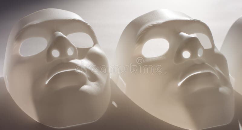 Disguise masks metaphor stock image. Image of team, depression - 74547523