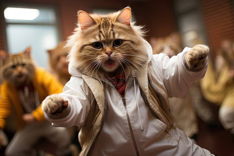 The Disguised Dance Instructor Cat: Visualize a Hilarious Cat, Dressed ...