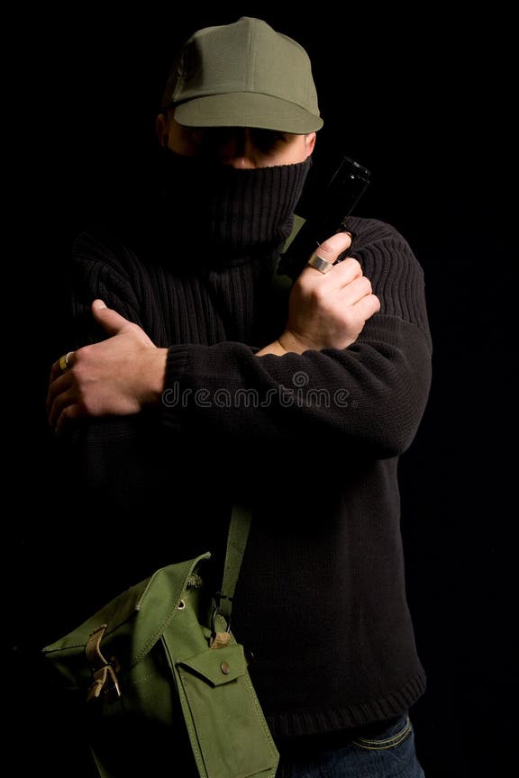 Disguised Gunman stock photo. Image of forces, identity - 4160654