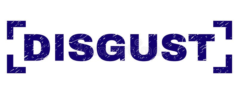 Scratched Textured DISGUST Stamp Seal Inside Corners Stock Vector ...