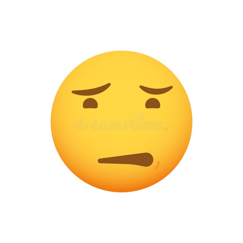 Disgusted Emoticon. Vector Emoji Smiley Icon Stock Vector ...