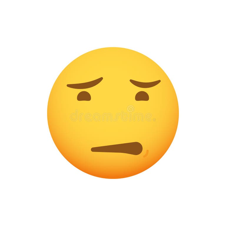 Disgusted Emoticon. Vector Emoji Smiley Icon Stock Vector ...