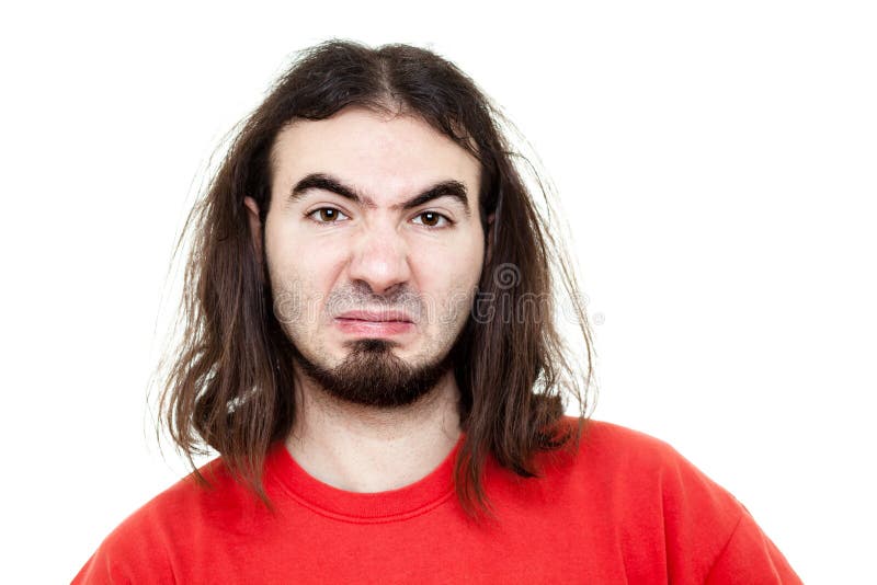 Disgusted Man stock photo. Image of horizontal, eyes - 24392688