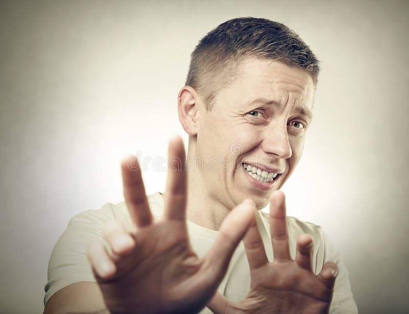 Disgusted man stock photo. Image of doubt, decline, reject - 57063136
