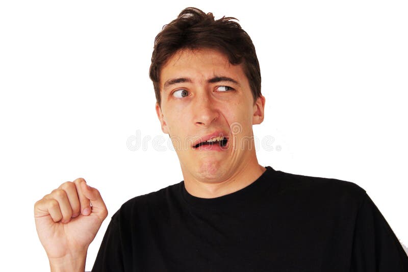 Disgusted man stock image. Image of sickened, icky, offended - 48066267