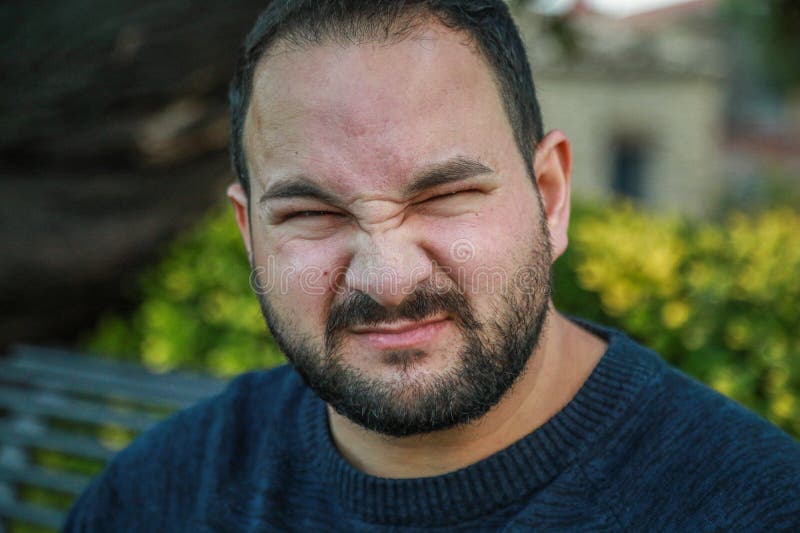 Disgusted Man after Tasting Sour Lemon Stock Image - Image of eating ...