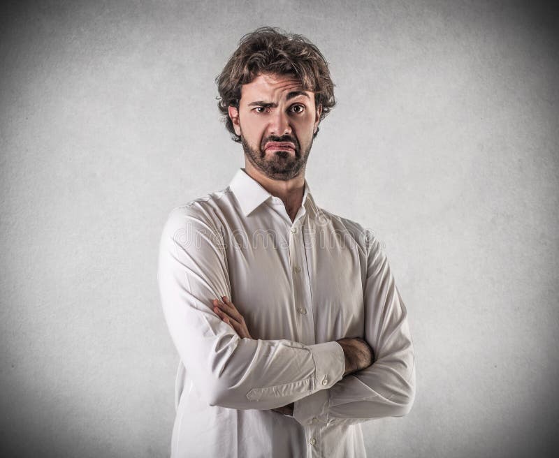 Disgusted man stock image. Image of discontent, dissatisfied - 39514951