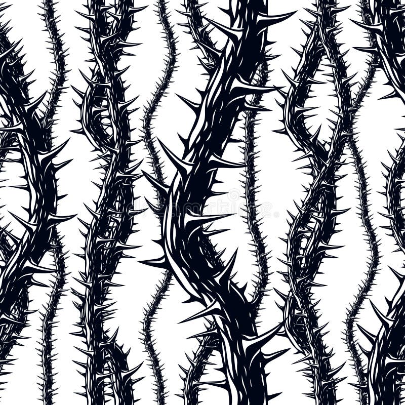 Disgusting Horror Art and Nightmare Seamless Pattern, Vector Background ...