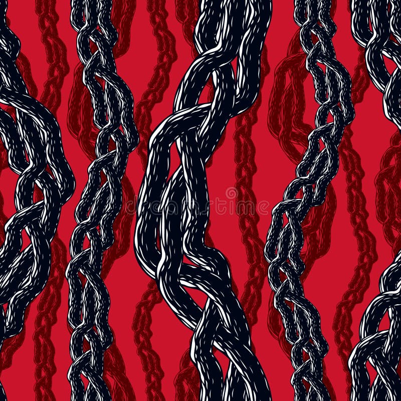 Disgusting Horror Art and Nightmare Seamless Pattern, Vector Background ...