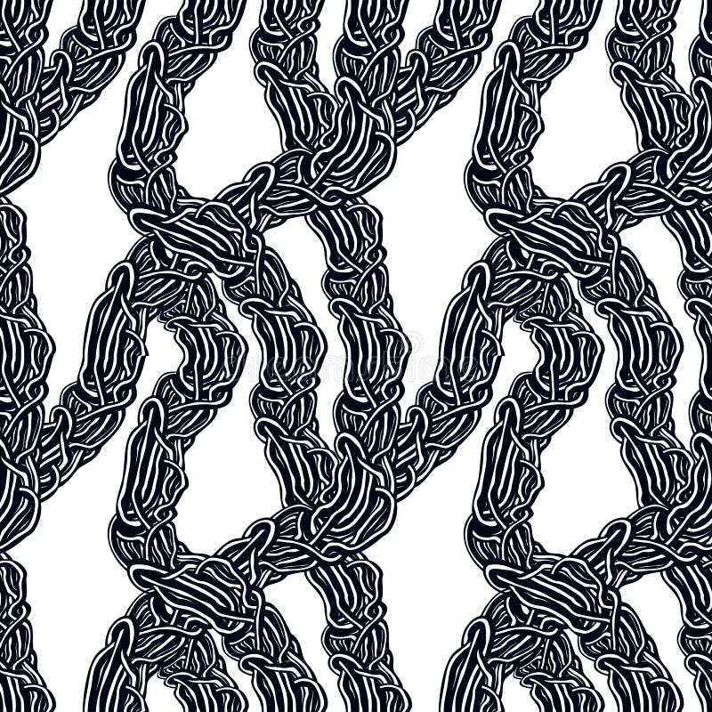 Disgusting Horror Art and Nightmare Seamless Pattern, Vector Background ...