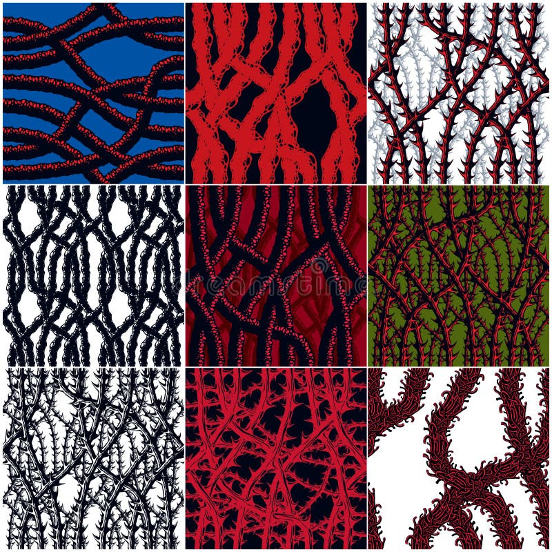 Disgusting Horror Art and Nightmare Seamless Pattern, Vector Background ...