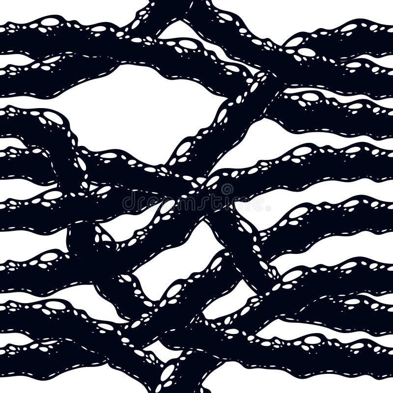 Disgusting Horror and Nightmare Seamless Pattern, Vector Background ...