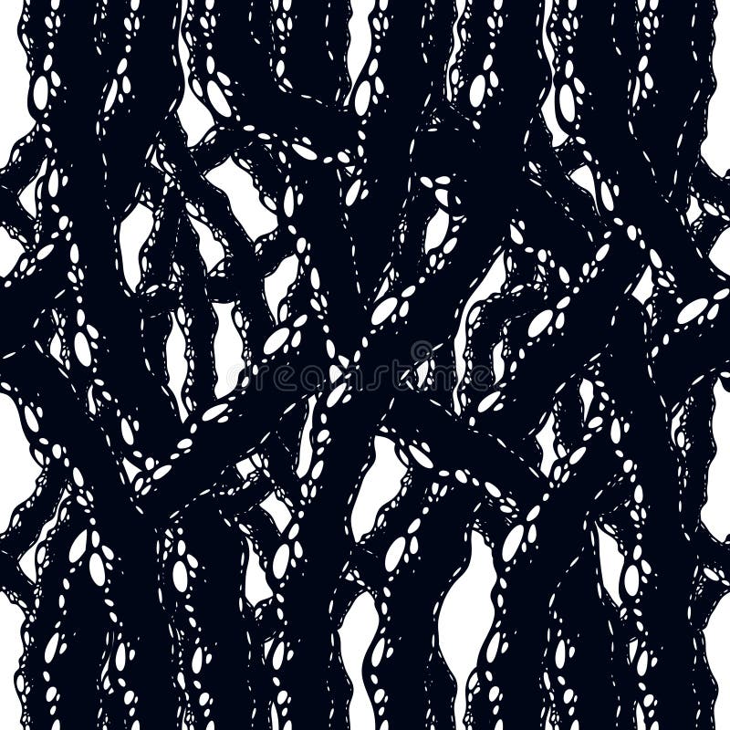 Disgusting Horror and Nightmare Seamless Pattern, Vector Background ...