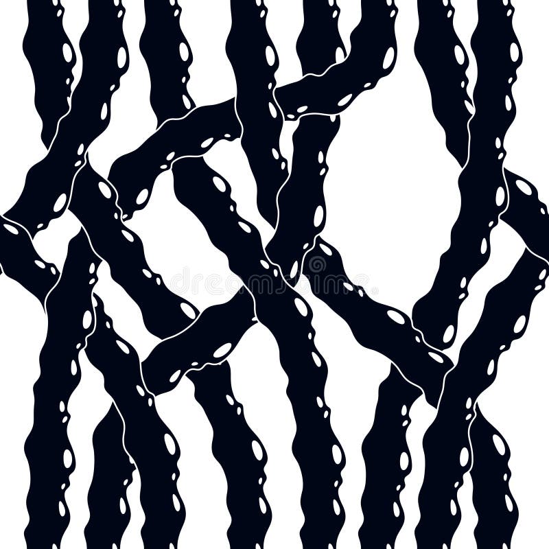 Disgusting Horror And Nightmare Seamless Pattern, Vector Background ...