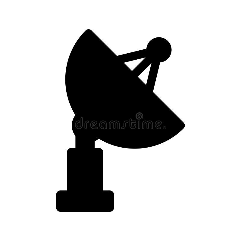 Dish Antenna Vector Icon Which Can Easily Modify or Edit Stock Vector ...