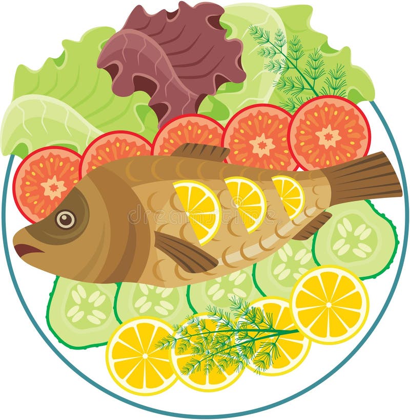 Baked Fish Stock Illustrations – 4,927 Baked Fish Stock Illustrations ...