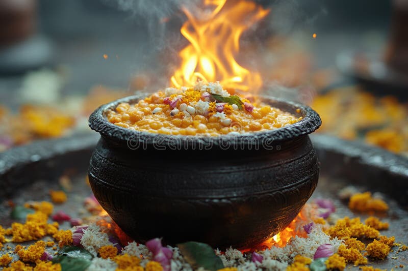 A Dish Being Cooked Over an Open Flame Stock Photo - Image of grill ...