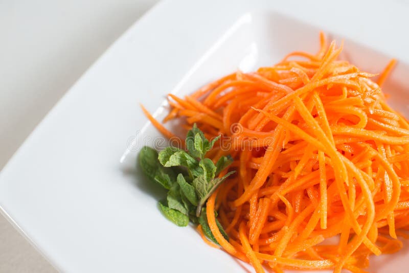 Dish of Carrots Cutted on Strips Stock Photo - Image of natural, carrot ...