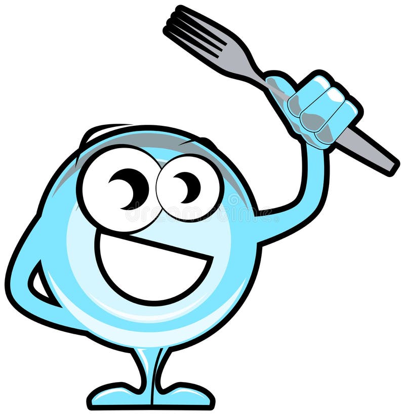 Dish cartoon isolated stock vector. Illustration of cutlery - 45641977