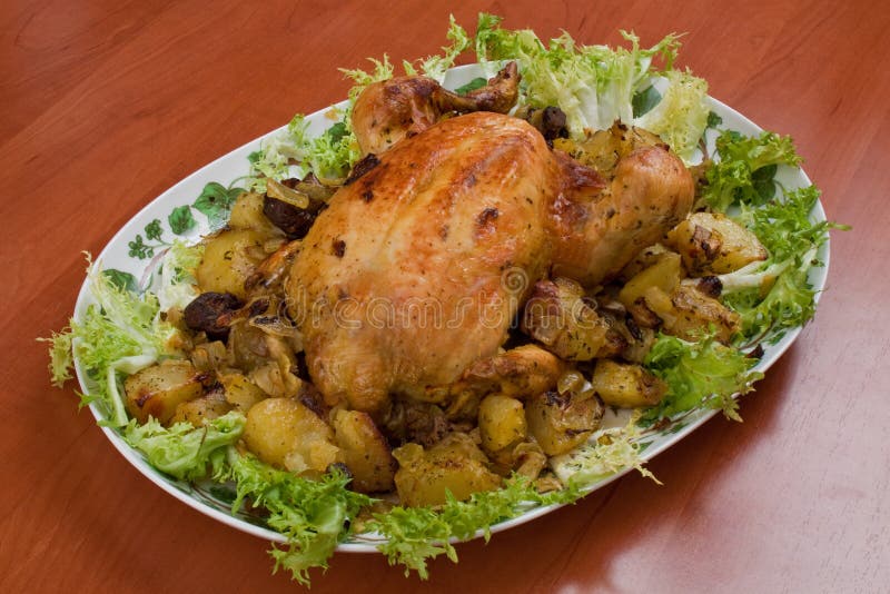 A Dish Of Chicken In The Kitchen Stock Image - Image of white, sauce ...