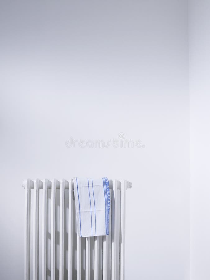 Dish cloth on radiator stock image. Image of objects - 30847929