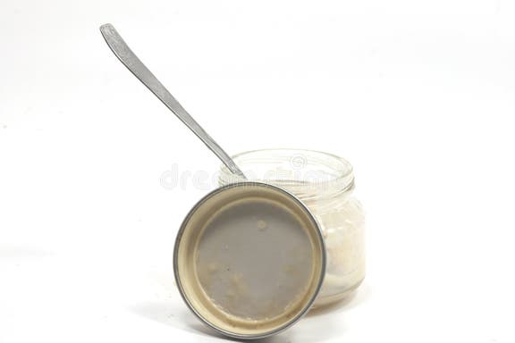 Dish and Container of Homogenised Food for Food Stock Image - Image of ...