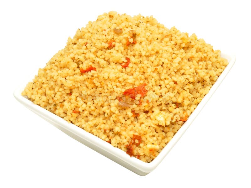 Dish Of Cooked Couscous stock photo. Image of nutrition - 56546286